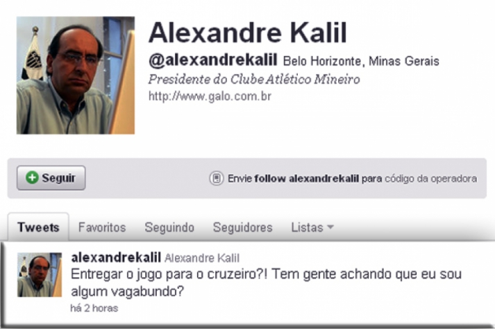 Kalil garante que Galo não vai entregar jogo para arquirrival | LANCE!