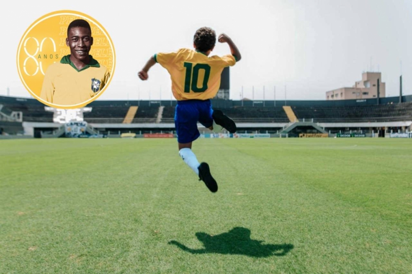 Pelé, 80 anos em 80 dias: Crianças recriam cenas icônicas do Rei | LANCE!