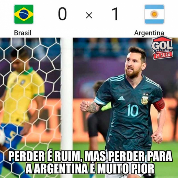 Revolta na web! Veja os memes da derrota do Brasil para Argentina | LANCE!