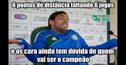 Palmeirenses tiram onda com liderança cada vez mais isolada; veja memes ...