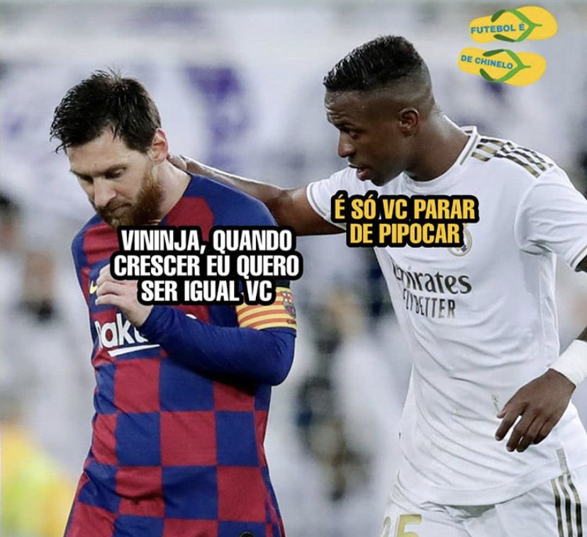 Sobrou até pro Messi! Vinicius Jr ganha memes após ser decisivo contra ...