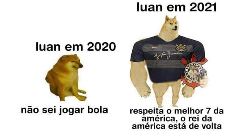 Com bom humor, corintianos comemoram “retorno” de Luan, o Rei da ...